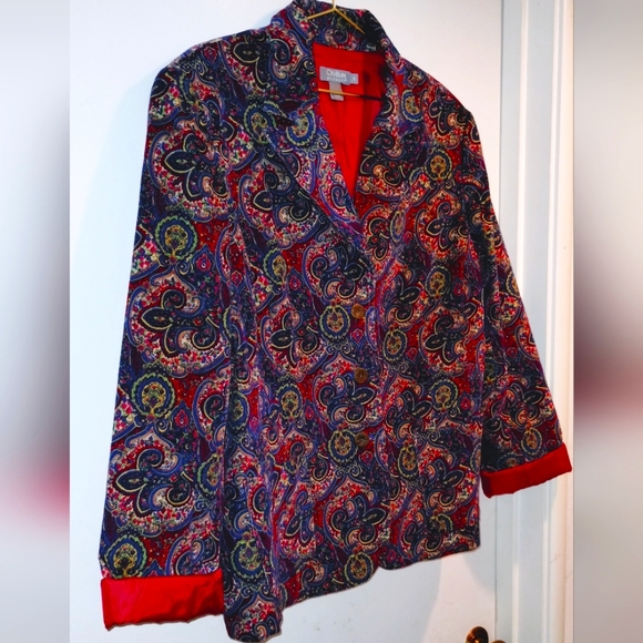Koret | Jackets & Coats | Womens Vintage Koret City Blues Paisley ...